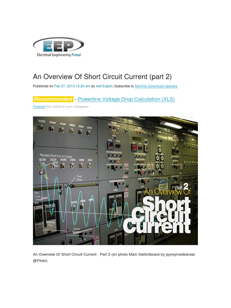 An Overview of Short Circuit Current | PDF | Electric Motor | Inductor