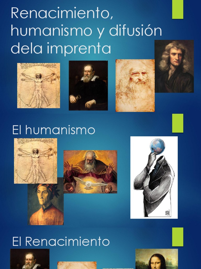 Renacimiento, Humanismo y Difusión Dela Imprenta | PDF