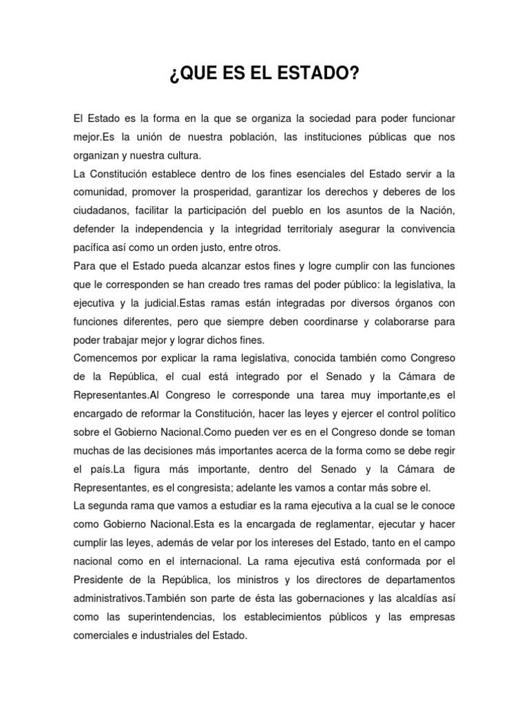 Que Es El Estado | PDF | Democracia | Ideologías políticas