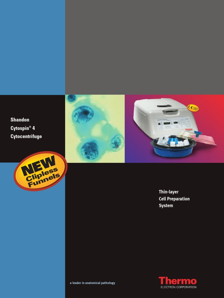 Cytospin Brochure Compl | PDF | Staining | Fixation (Histology)