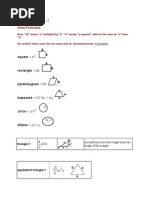 MH-CET MBA Geometry Formulae | PDF | Area | Circle