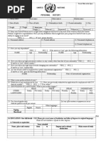 UNU P11 - Personal History Form | PDF | Academic Degree | Employment