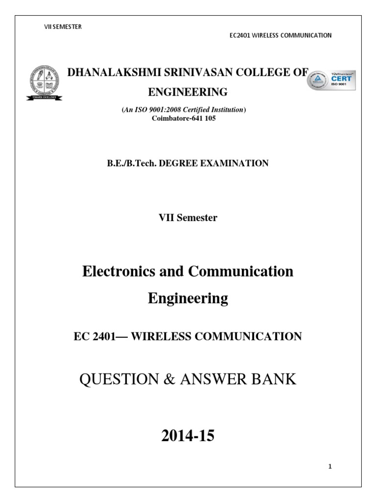 Unit 2 | PDF | Bandwidth (Signal Processing) | Radio Propagation