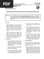 Holiday Testing Procedure | Materials | Engineering