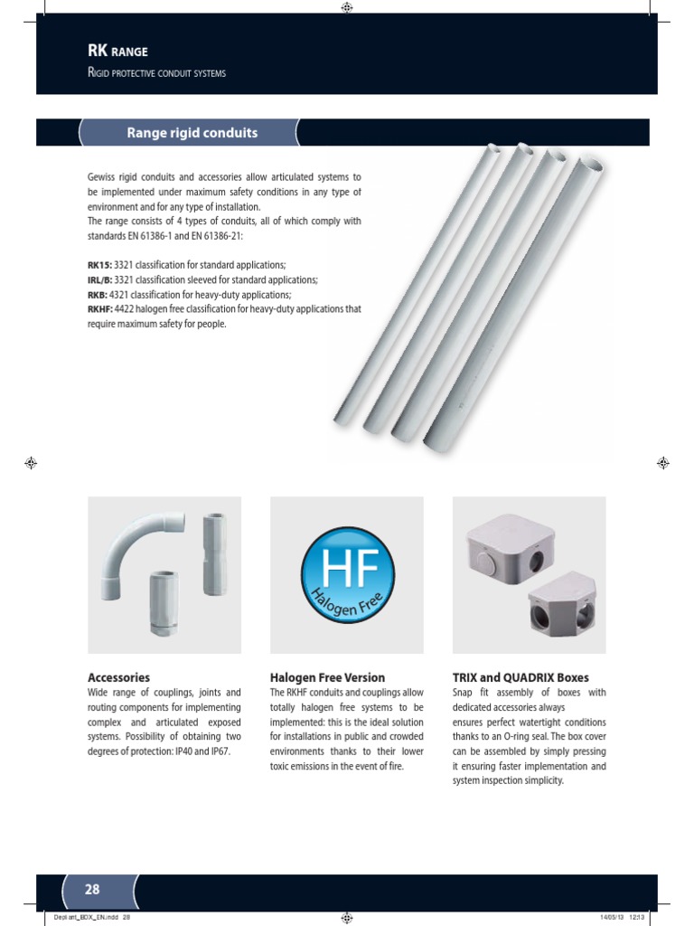 Tub Flexibil Si Rigid Gewiss | PDF | Pipe (Fluid Conveyance) | Building ...