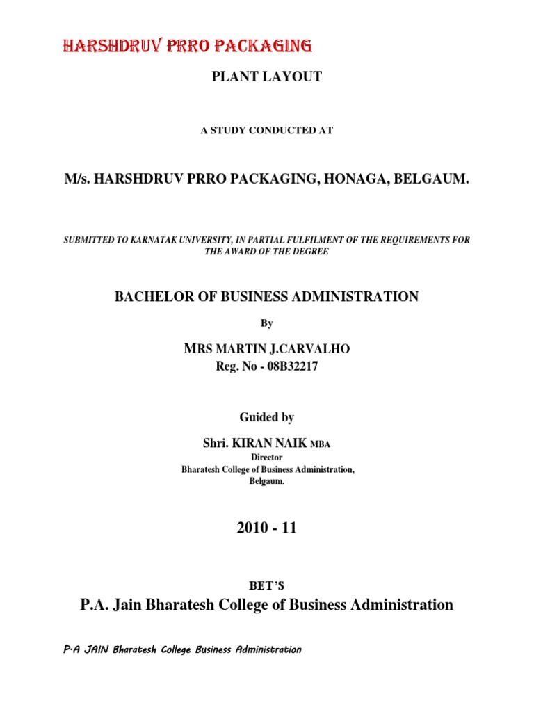 Final Harshdruv Prro Packaging Report | PDF | Employment | Human ...