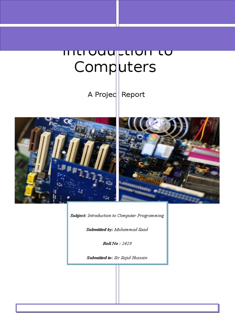 Introduction To Computer Programming Project Report Disk Storage Computer Data Storage 1975