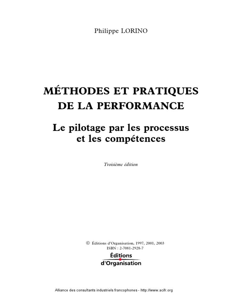 Le Pilotage Par Les Processus Et Les Compétence | PDF