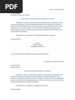 Modelo de Carta de Recibido | PDF