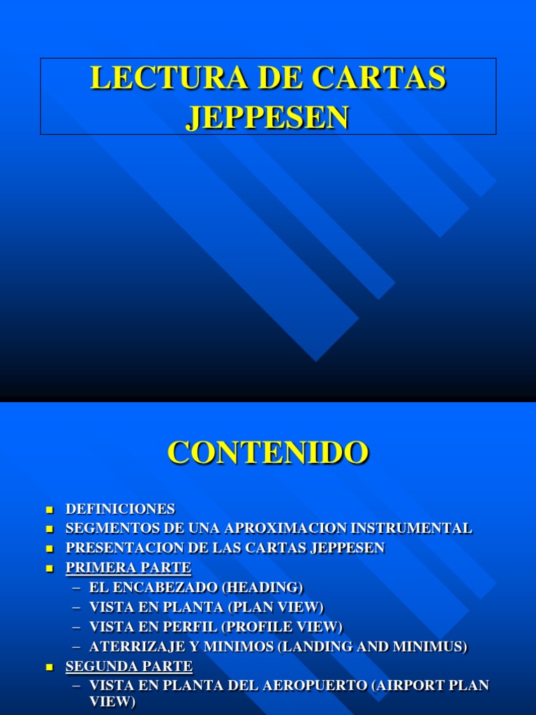 Lectura de Cartas Jeppesen | PDF | Pista | Aeropuerto