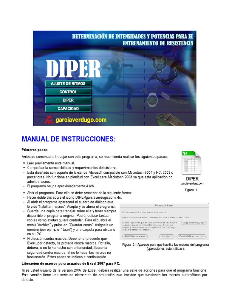 Test de Dipper | PDF | Microsoft Excel | Deportes