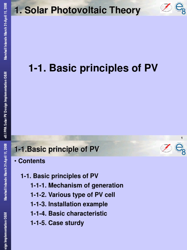 Day 1: Solar PV Implementation Overview | PDF