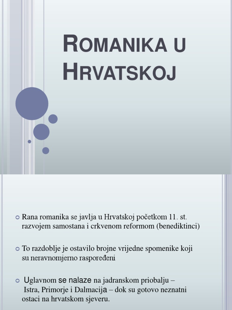 Romanika U Hrvatskoj | PDF