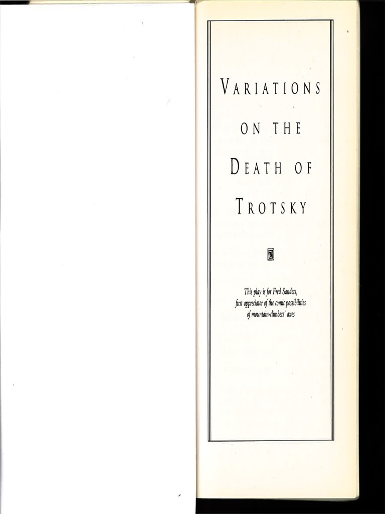 Variations On The Death of Trotsky | PDF | Leon Trotsky | Death