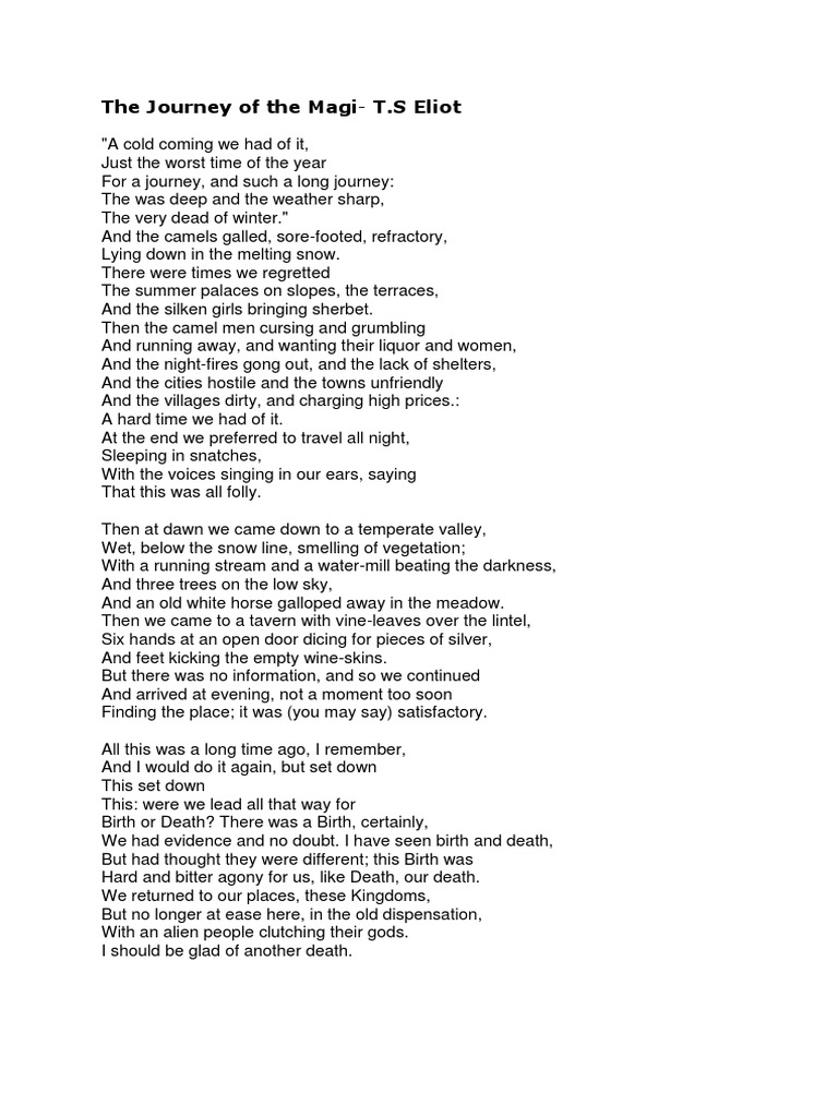 Journey Poems | PDF