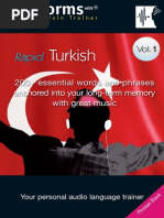 A1 Turkish Language Learning Resources | PDF