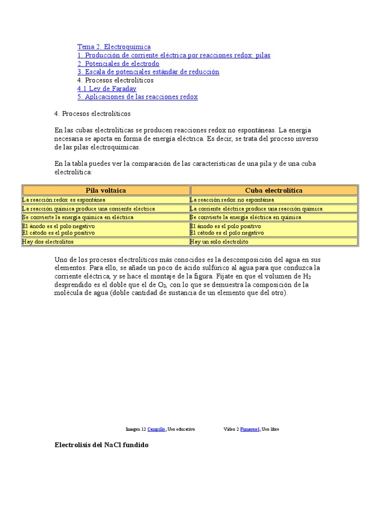 Procesos Electrolíticos | PDF | Redox | Electroquímica