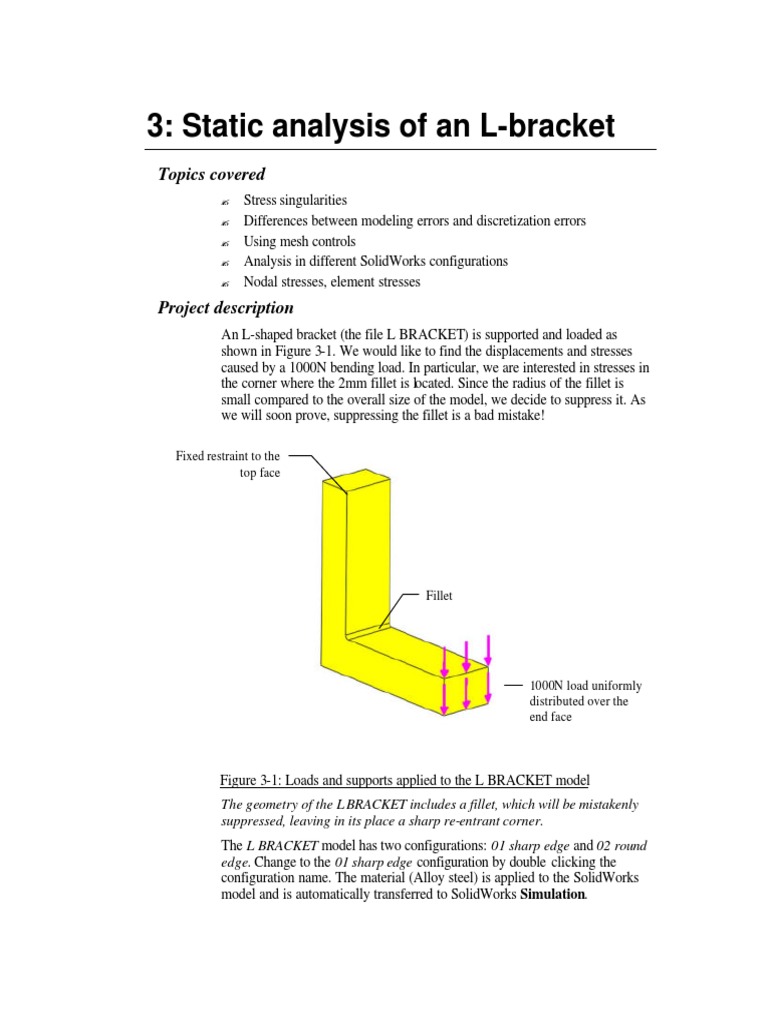 Analysis of L Bracket | PDF