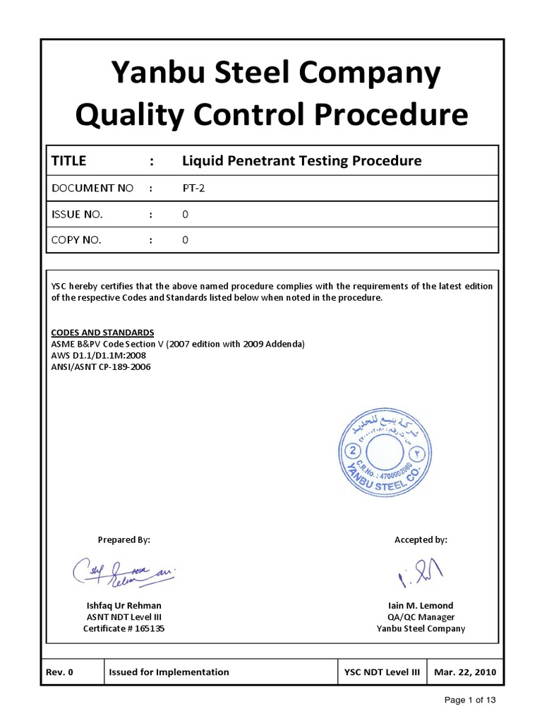 Liquid Penetrant Testing | PDF | Nondestructive Testing | Welding