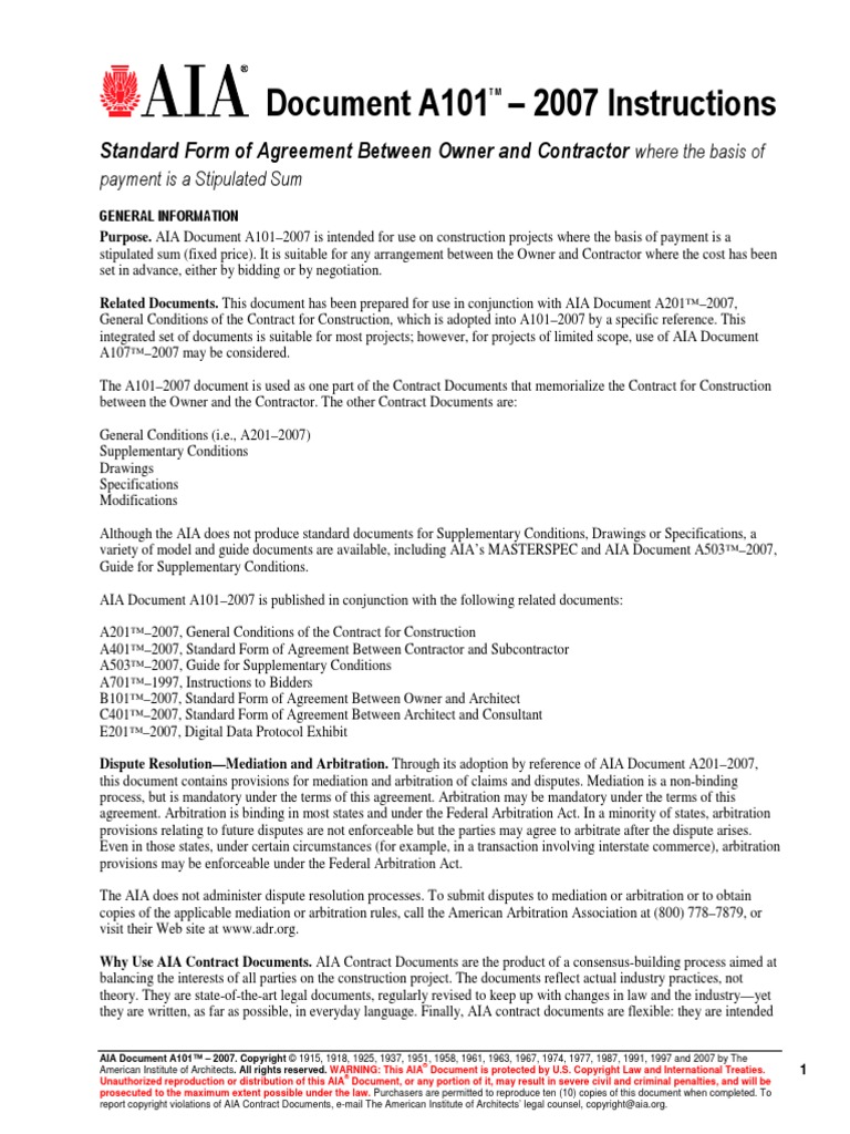 AIA Docs All | PDF | Arbitration | Construction Management