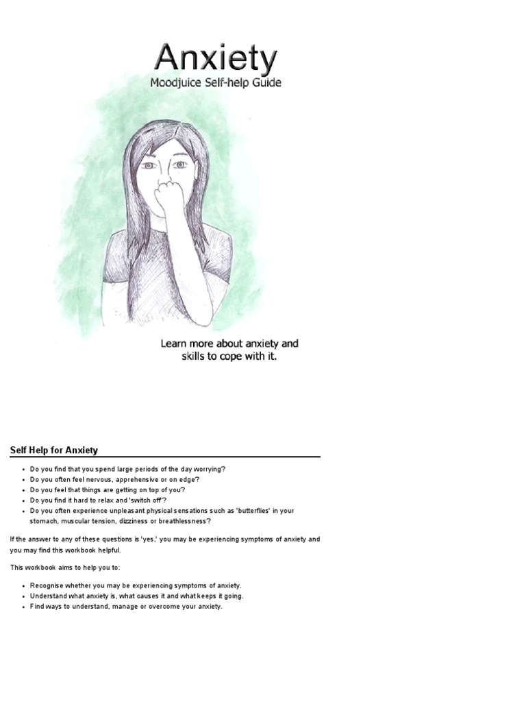 MOODJUICE - Anxiety - Self-Help Guide | PDF | Anxiety | Anxiety Disorder