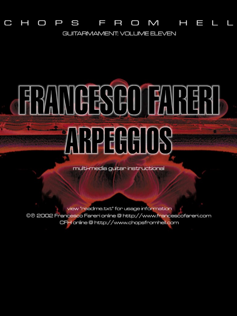 (Chops From Hell) Francesco Fareri - Arpeggios PDF | PDF | Music Theory | Leisure