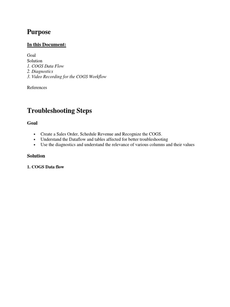 COGS Data Flow | PDF | Debits And Credits | Information Retrieval