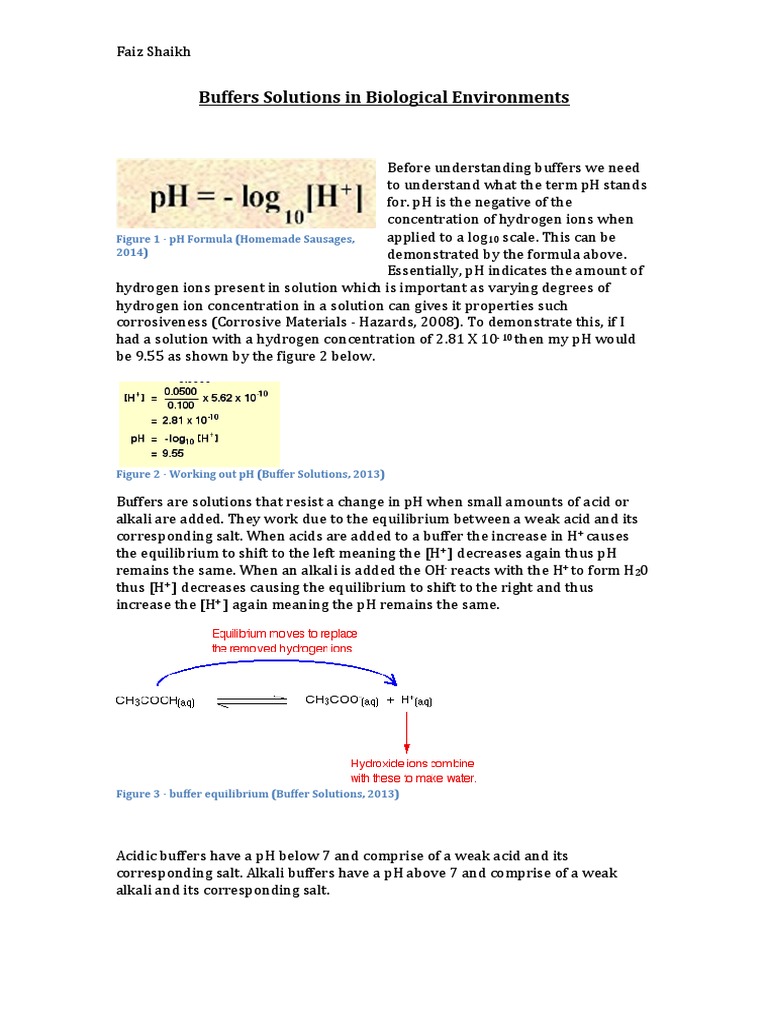 Importance of Buffers in Biology | PDF | Buffer Solution | Ph