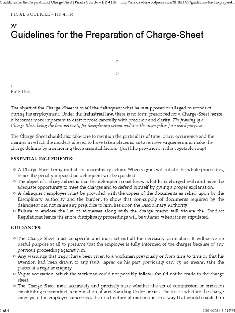 Charge Sheet | PDF | Public Law | Virtue