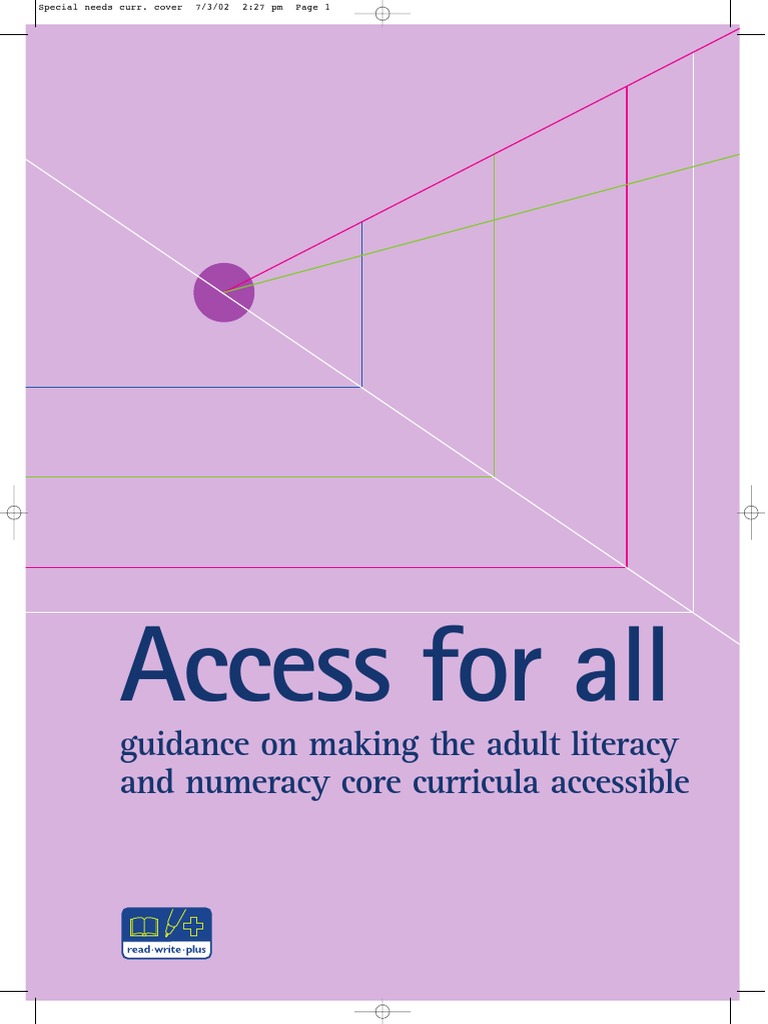 Access For All: Guidance For Making The Core Curricula Accessible | PDF ...