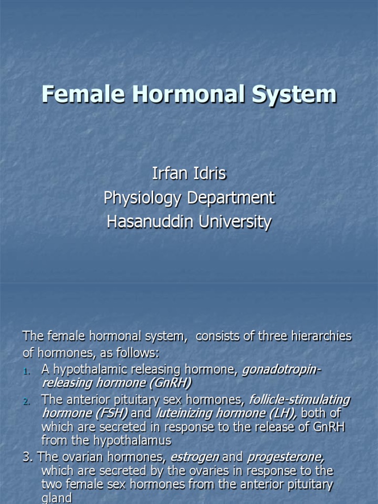 3.female Hormonal System | PDF