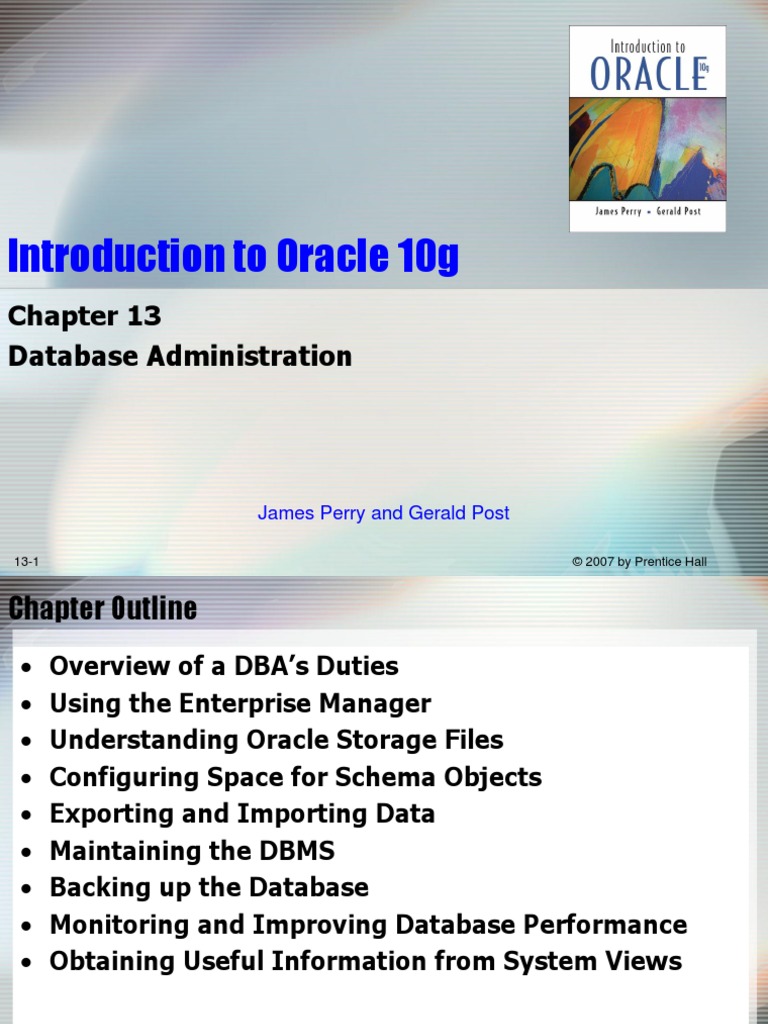 CH 13 Oracle | PDF | Oracle Database | Database Transaction