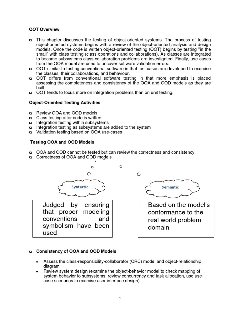 A Comprehensive Guide To Object Oriented Testing Exploring Strategies Techniques And Best