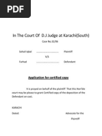 Application For Certified Copies at Court | PDF