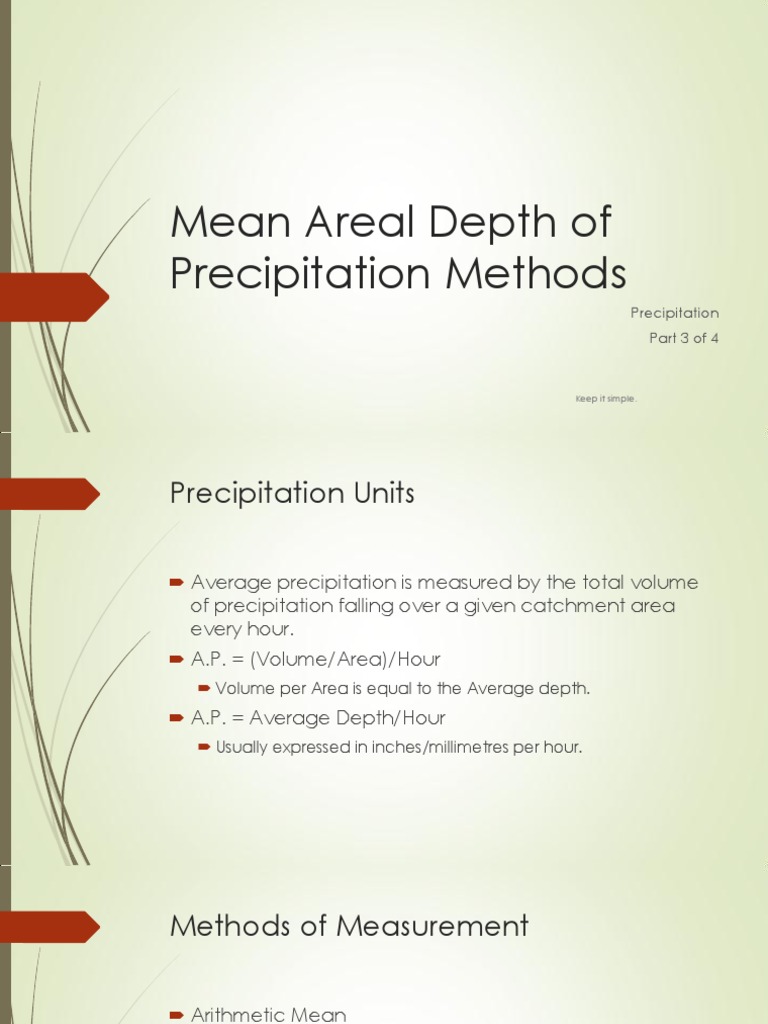 Hydrology Part 3 Precipitation Measurement | PDF | Arithmetic Mean ...