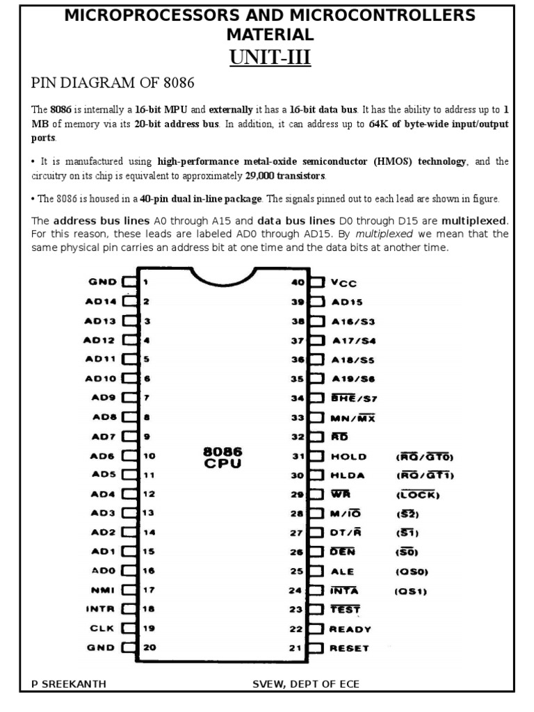 Unit III MPMC Material | PDF | Computer Memory | Computer Architecture