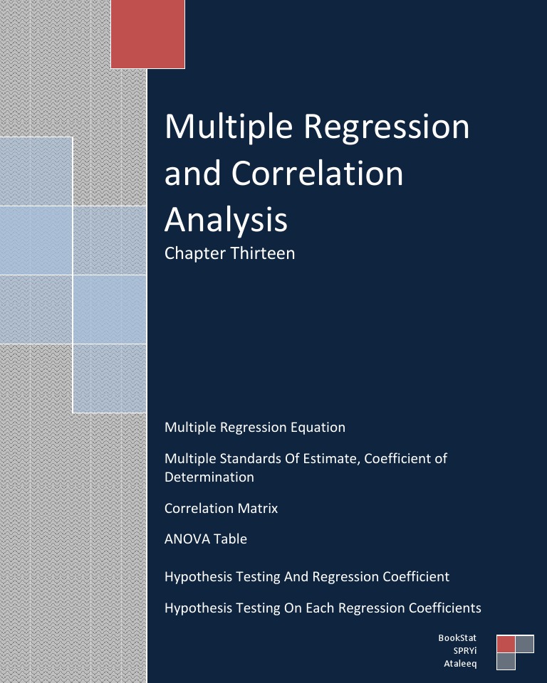 Multiple Regression and Correlation Analysis | PDF | Computers