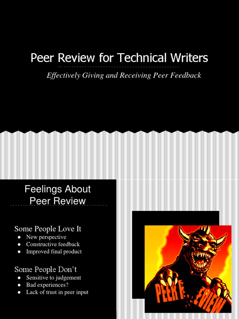 Introduction To Peer Review - Fall 2014 | PDF | Critical Thinking ...