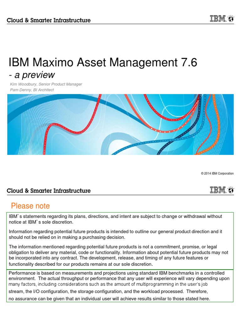 Maximo 7 - 6 Presentation | PDF | Business Intelligence | Ios