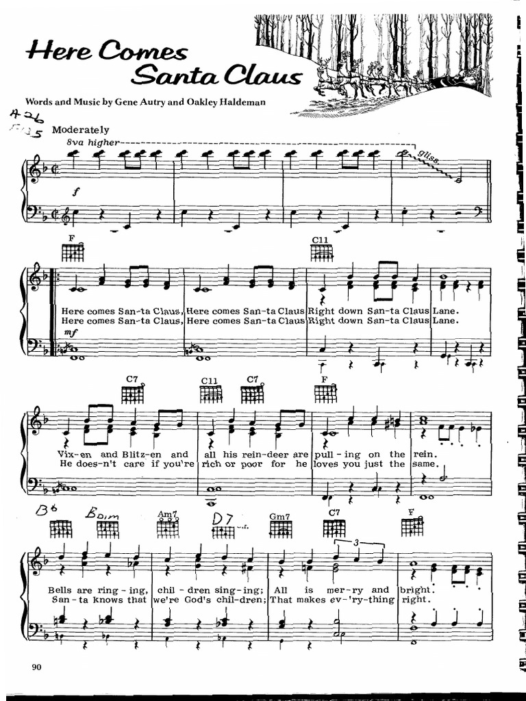 Here Comes Santa Claus | PDF