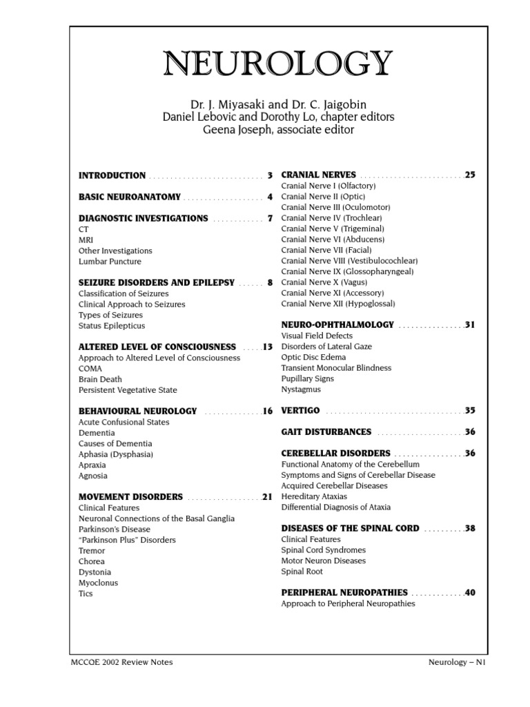 Comprehensive Guide to Neurology | PDF | Aphasia | Dementia