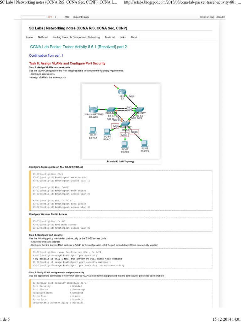 CCNA 8.6.2 Lab Activity Guide | PDF