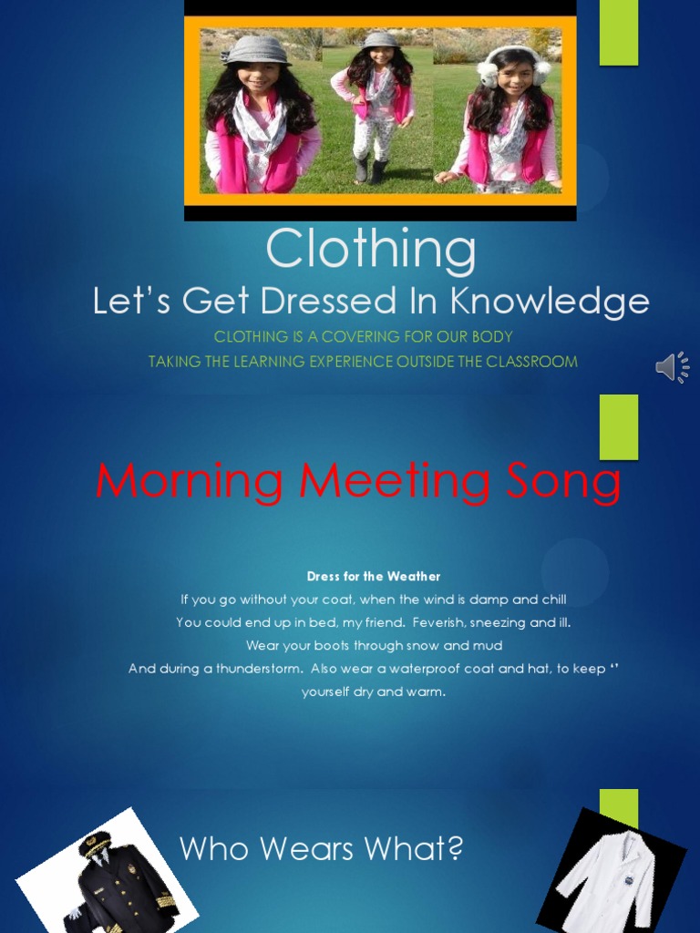 Clothes for Every Season: Grade 1 Guide | PDF