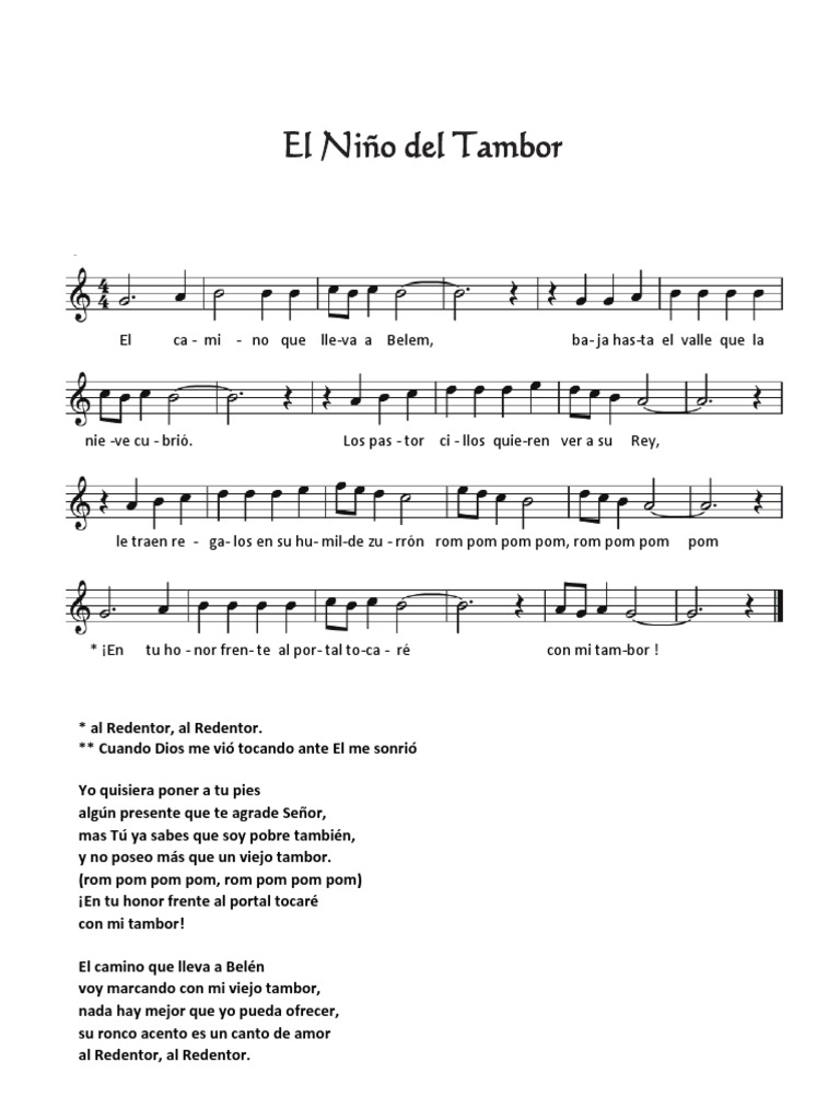 El Niño Del Tambor | PDF