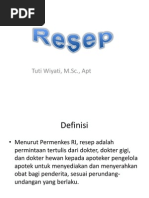 Resep, Copy Resep, Etiket Dan Kelengkapannya | PDF