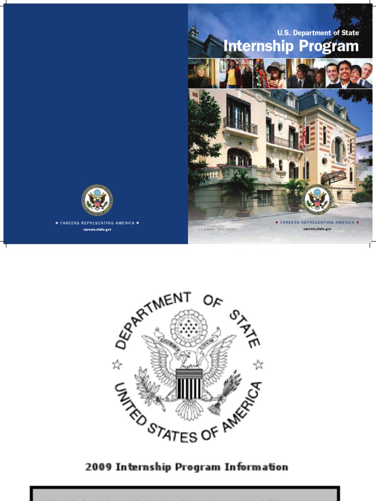 4.0 Student Intern Brochure | PDF | United States Department Of State ...