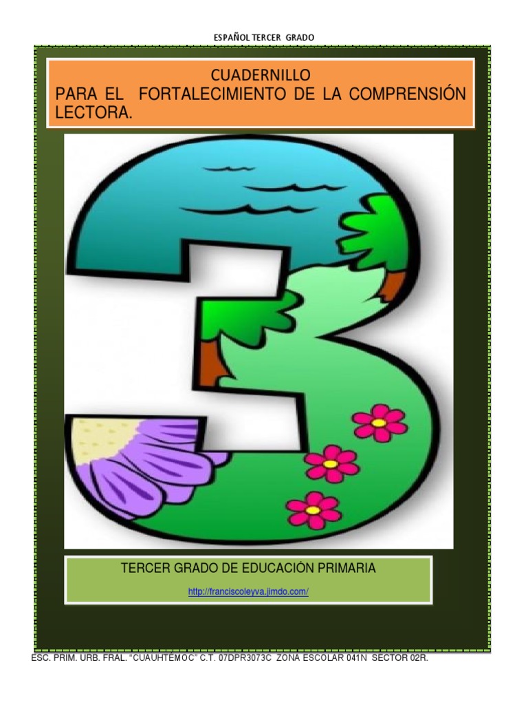 Cuadernillo 3 - de Primaria Comprension Lectora | PDF