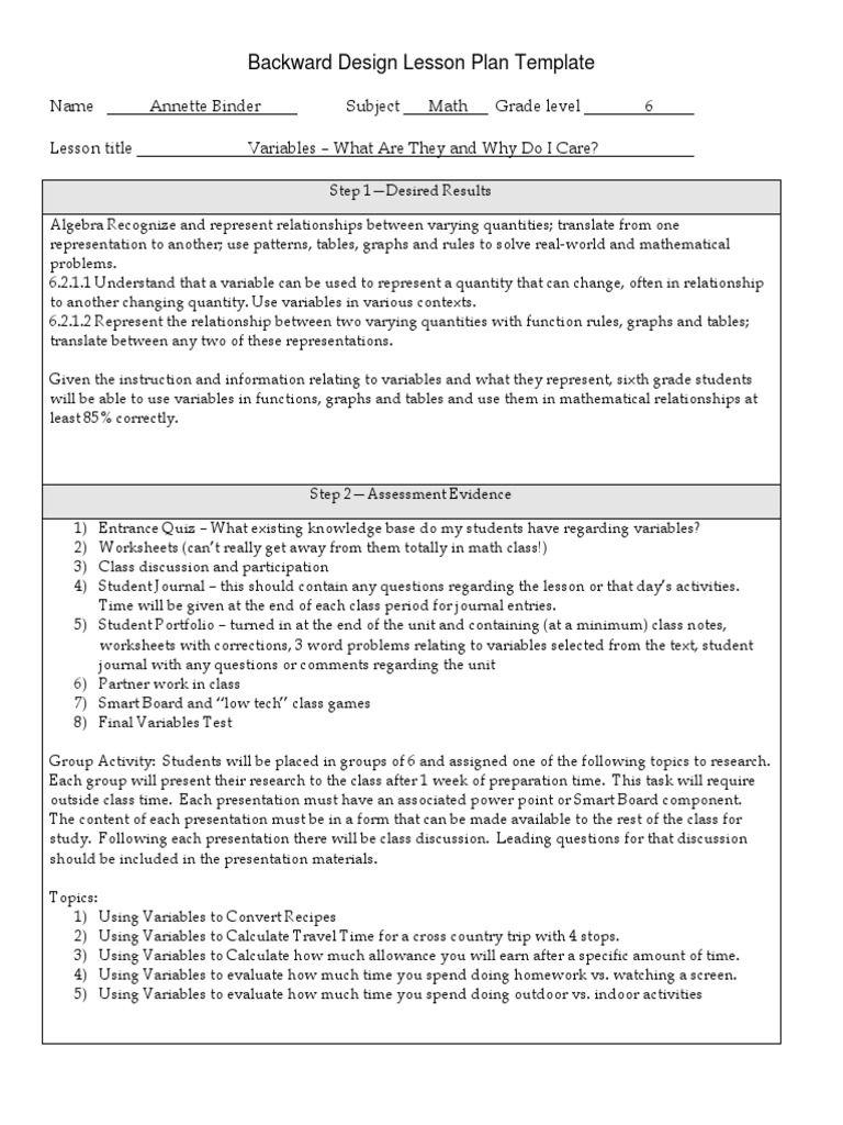Active Learning Lesson Plan | PDF | Lesson Plan | Homework