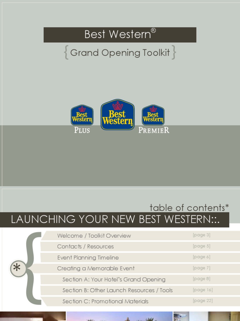 Best Western Grand Opening Toolkit | PDF | Loyalty Program | Harley ...