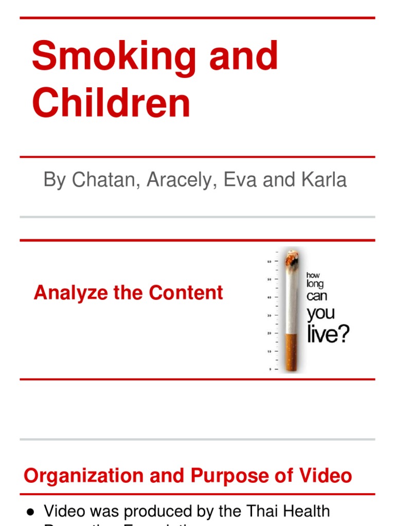 Impact of Smoking on Children in Thailand | PDF | Rhetoric | Smoking